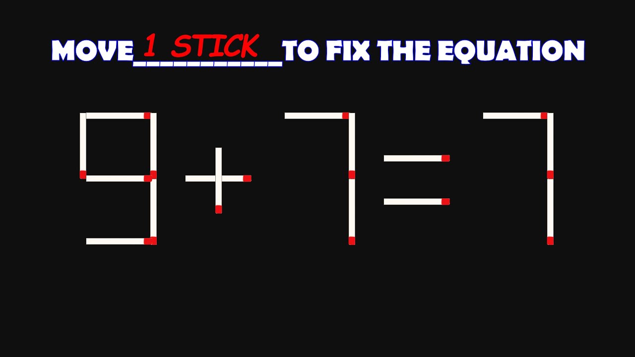 Logic Puzzles with Matchsticks-| Matchstick Logic Puzzles |Matchstick Puzzles with Answers - YouTube