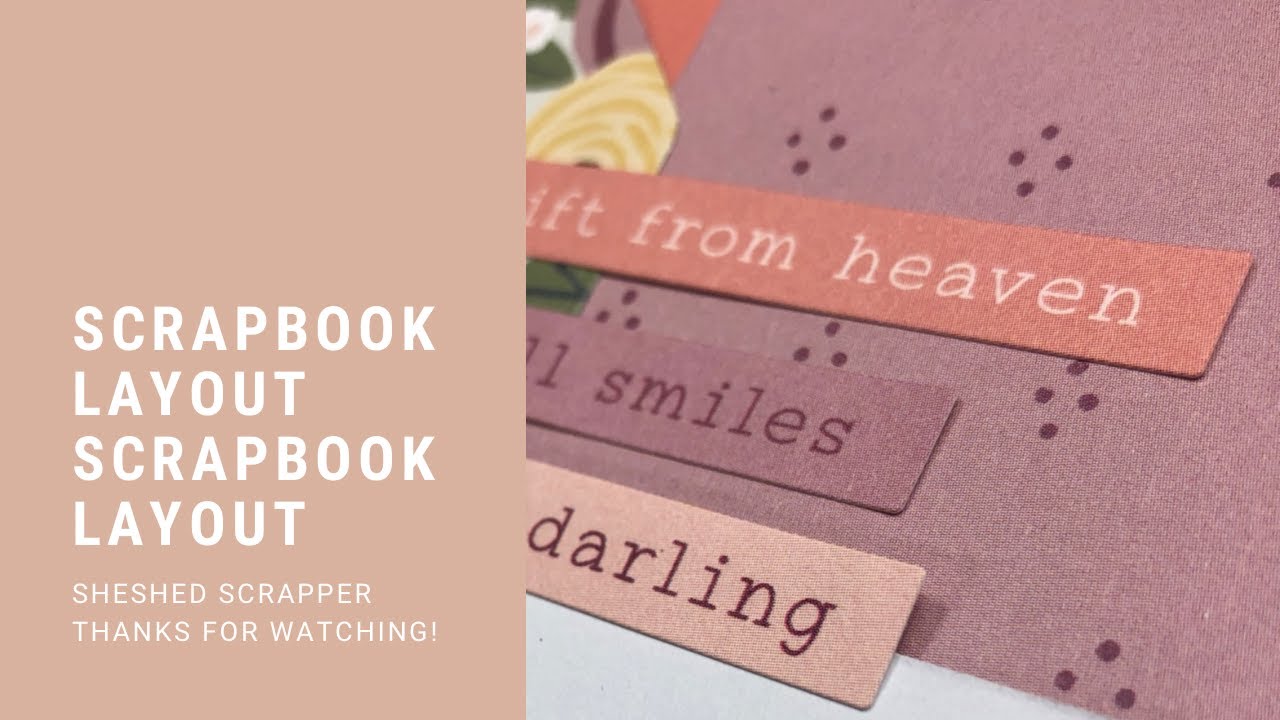 Scrapbook Layout Process Video using Tags//As You Grow - YouTube