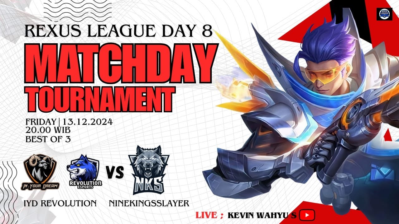 Live Matchday 8 Rexus League , IYD REVOLUTION VS NINEKINGSLAYE - YouTube