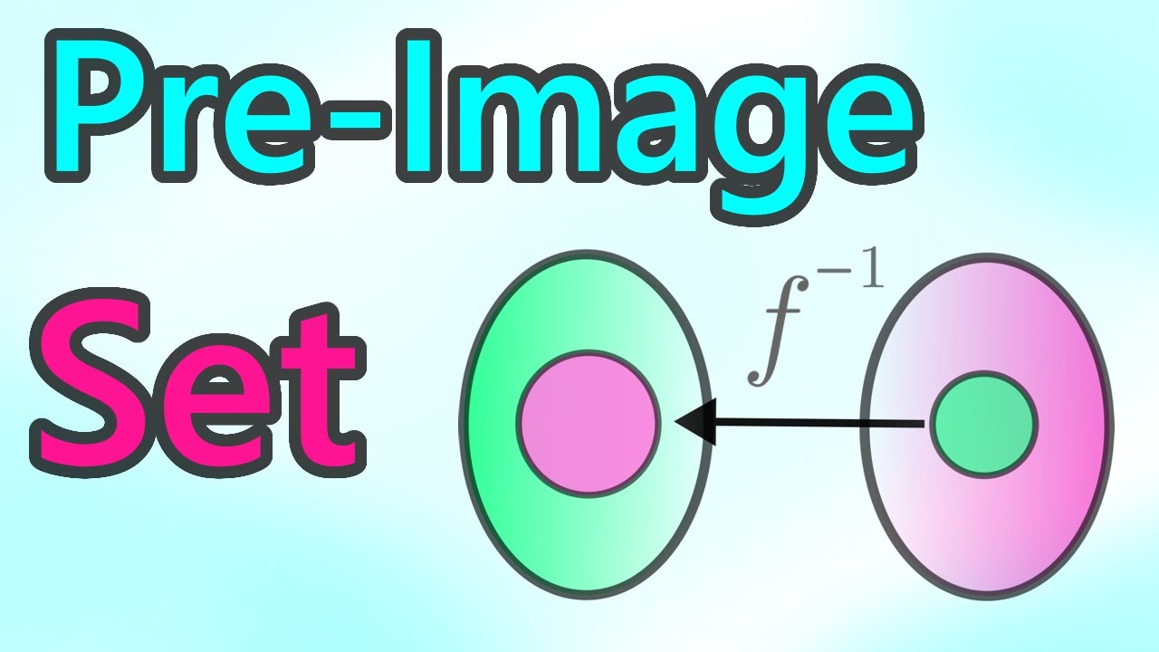 Pre-image of sets (inverse image) || Simple Examples - YouTube
