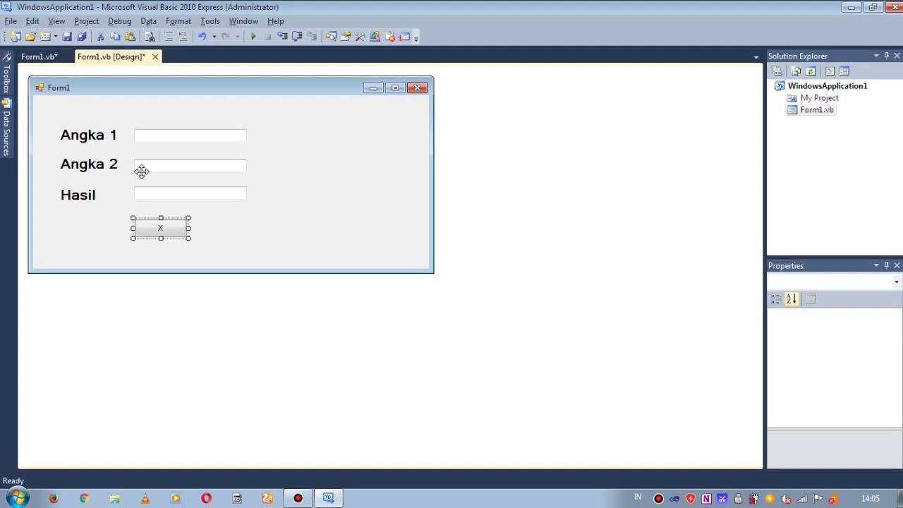 Mengenal TextBox Label Dan Button Visual Studio 2 YouTube mengenal-textbox-label-dan-button-visual-studio-2-youtube