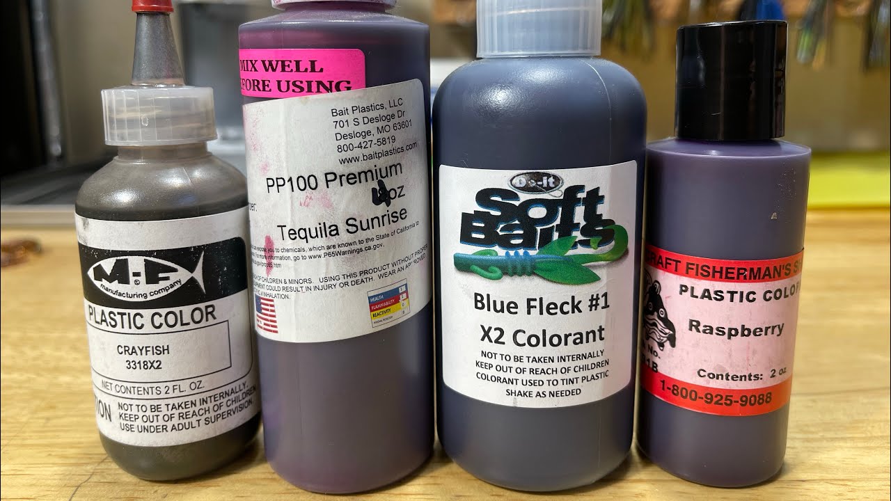 COLOR DEMO 2 ~ Craws and More ~ SOFT PLASTIC LURE MAKING - YouTube