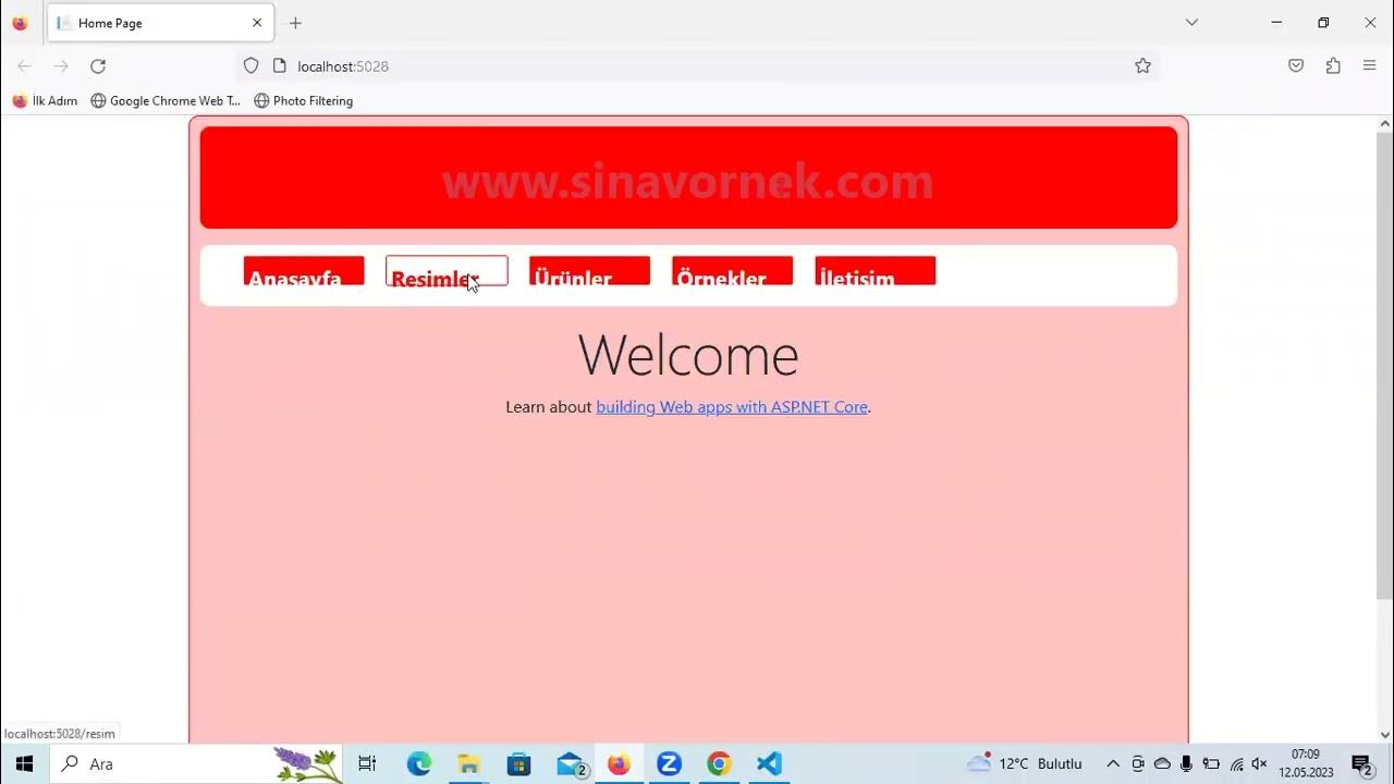 Visual Studio Code Asp.net Core Mvc Sayfasına Tamplate Eklemek Ve Mvc Yapısı Genel Tekrar - YouTube