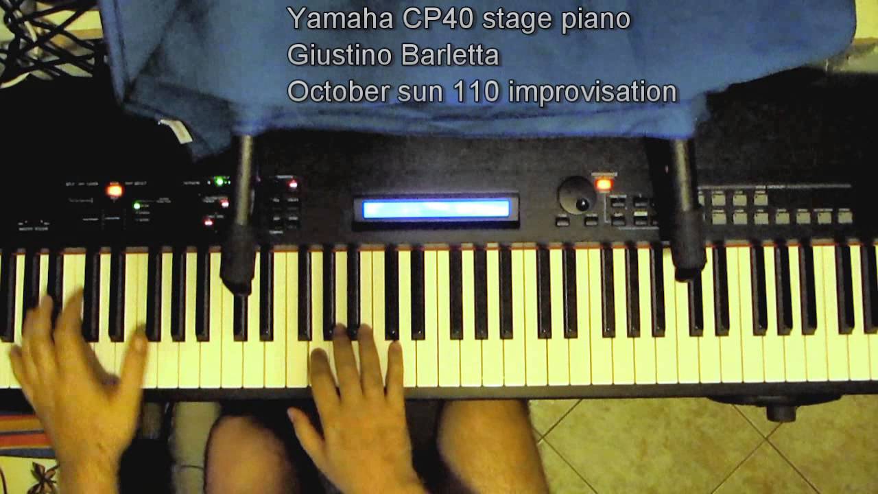 Yamaha CP40 stage piano - October sun improvisation - YouTube