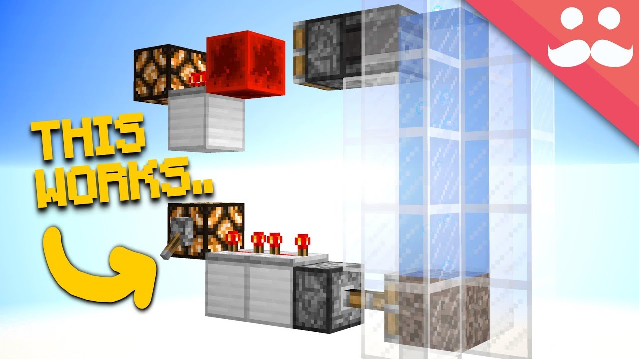 Building Redstone WITH WATER in Minecraft 1.13! - YouTube