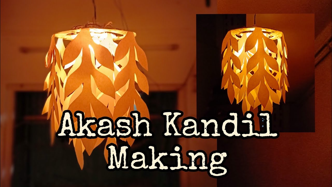 Aakash Kandil making at home | Diwali Lantern making 🏮 - YouTube