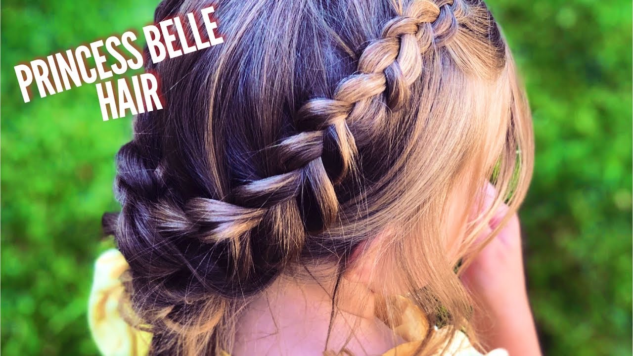 Princess Belle Hair Tutorial! - YouTube