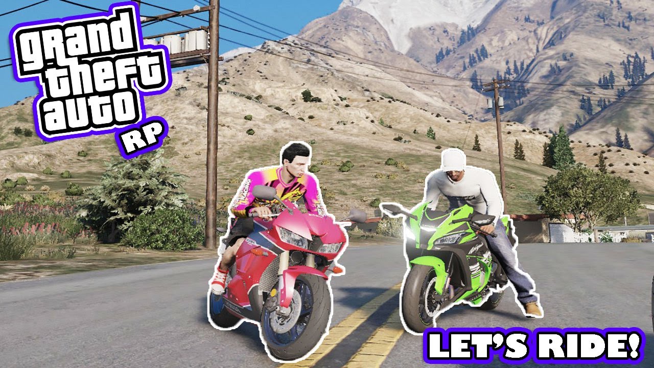 GTA RP - TOP SPEED DRAG RACING MOTORCYCLES (NINJA VS CBR 1000) - YouTube
