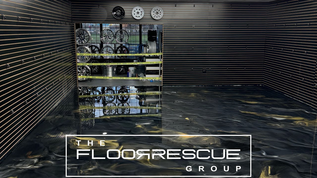 Metallic Epoxy Showroom Floors for Rim 🛞 Shop in California - YouTube