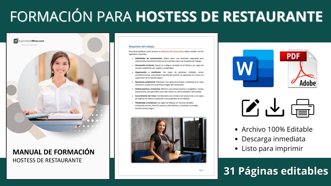 Manual de formación para hostess de restaurante 📘: Conoce las funciones ...