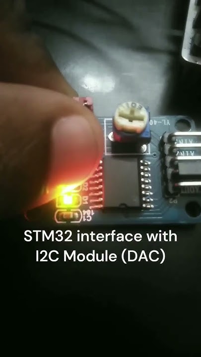 STM32 interface with PCF8591 I2C module. without HAL library used. - YouTube