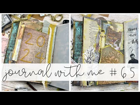 Journal with Me | 65 | Junk Journal January Week 1 Prompts | ms.paperlover | 2024
