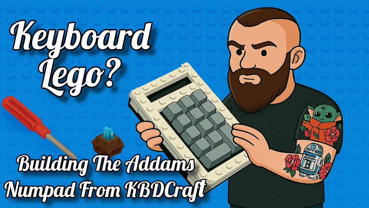 Keyboard Lego?! Building the Addams Numpad from KBDcraft 🔴 - YouTube