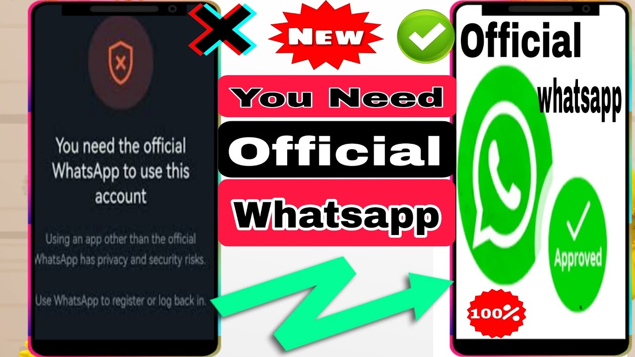 You Need The Official Whatsapp to Use This Account Problem Solve New 2024!! -Apps Problem Solved ...