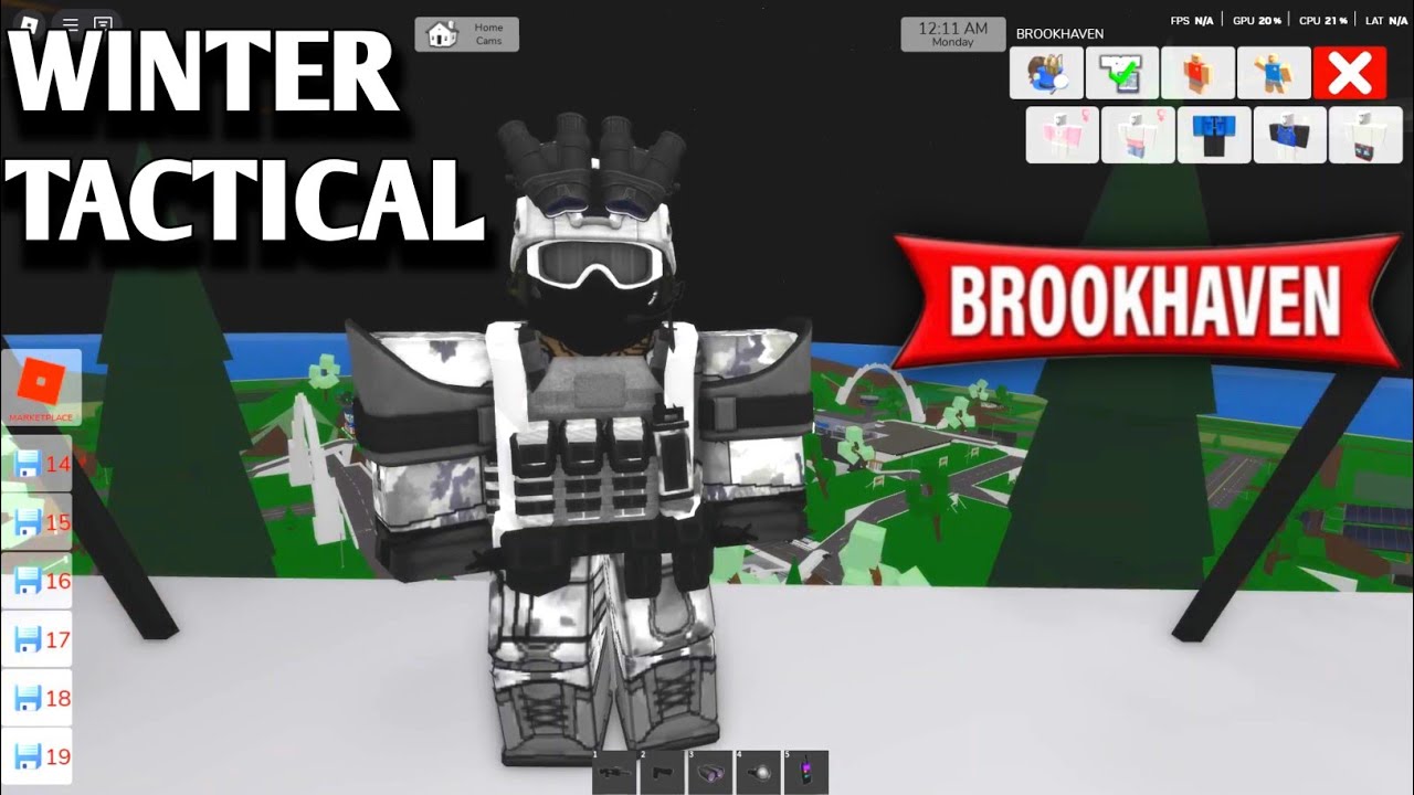 Roblox Brookhaven | How to make professional Winter Tactical Military ...