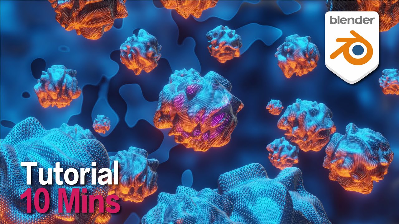 Creative 10 minutes in blender_Sci-fi Abstract Procedural Dark Matter ...