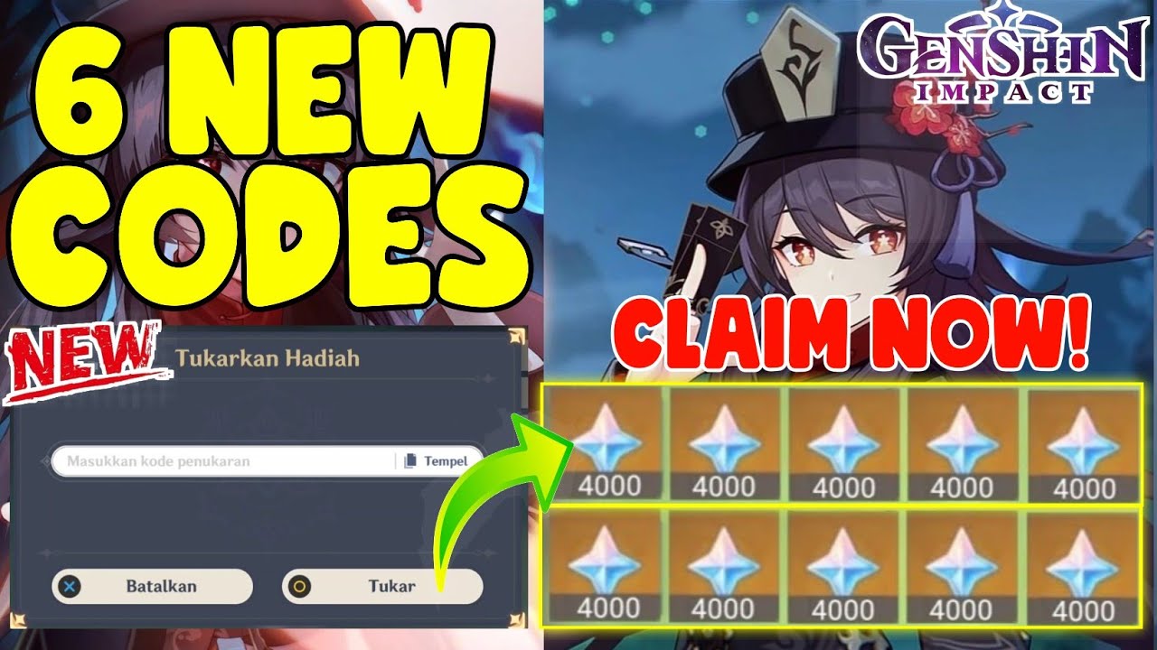 ⚠️NEW⚠️ GENSHIN IMPACT REDEEM CODES 2024 MAY - GENSHIN IMPACT CODES ...