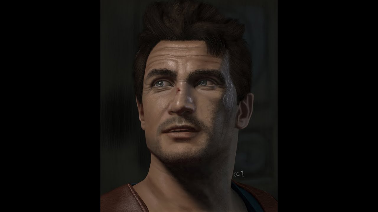 Nathan Drake Uncharted 4 Drawing Time-lapse - YouTube