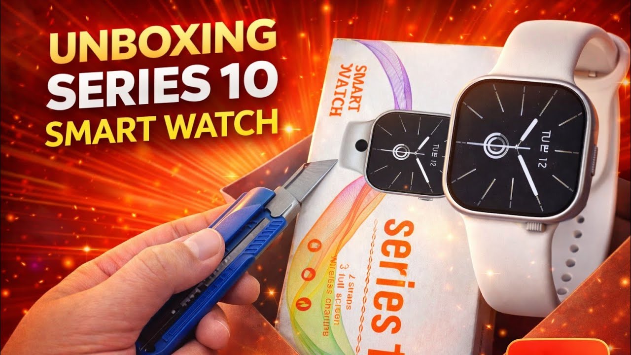 Series 10 Smart Watch Unboxing In Hindi Amoled Display Full Review