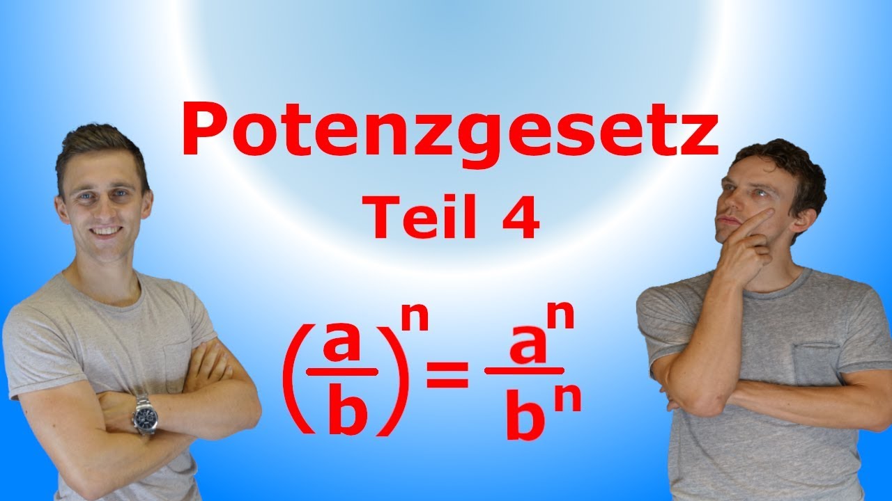 Potenzgesetz - Teil 4, mit Aufgaben+Lösung | LehrerBros - YouTube