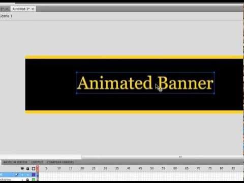 Animated Banner Tutorial in Flash Cs4 - YouTube