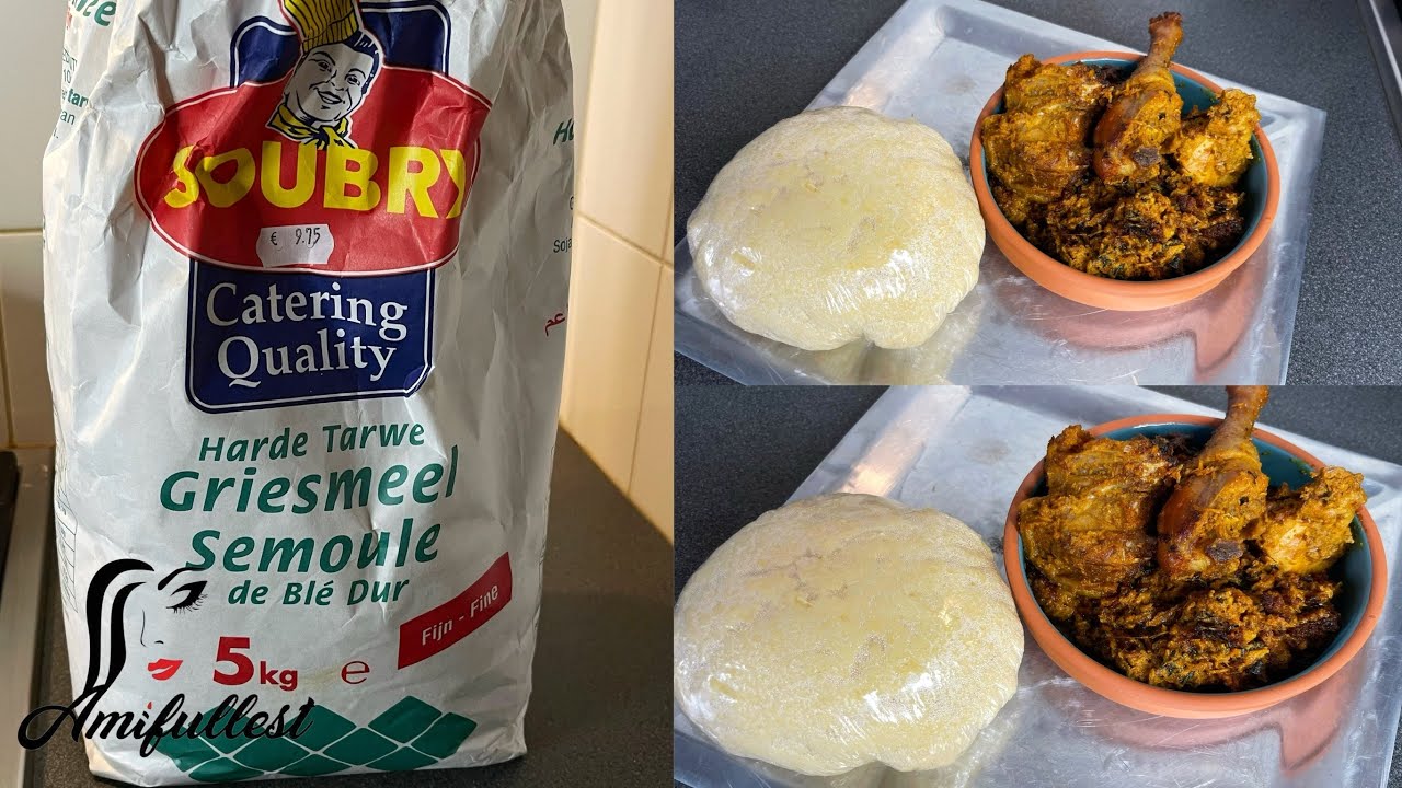 How to make Fufu with Griesmeel | Easy way to make Fufu | Griesmeel ...