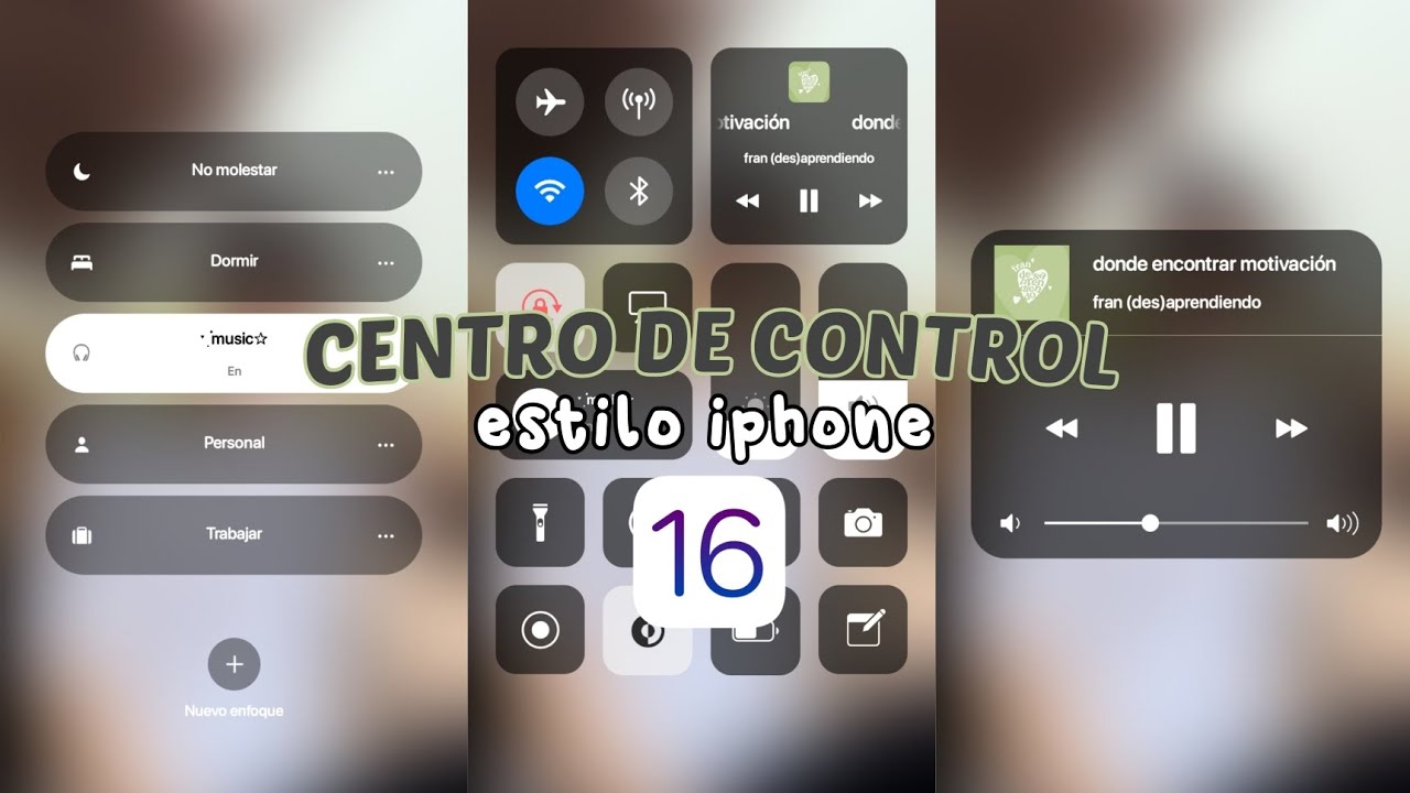 NUEVO CENTRO DE CONTROL IOS 16 + 🔎NUEVAS FUNCIONES!! - YouTube