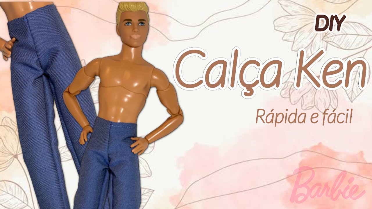 CALÇA PARA BONECO KEN - Calça jeans para Ken - YouTube
