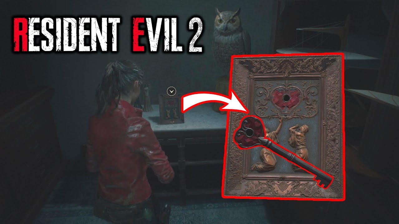 Ubicacion de la Llave de Corazon Campaña de Claire | Resident Evil 2 ...