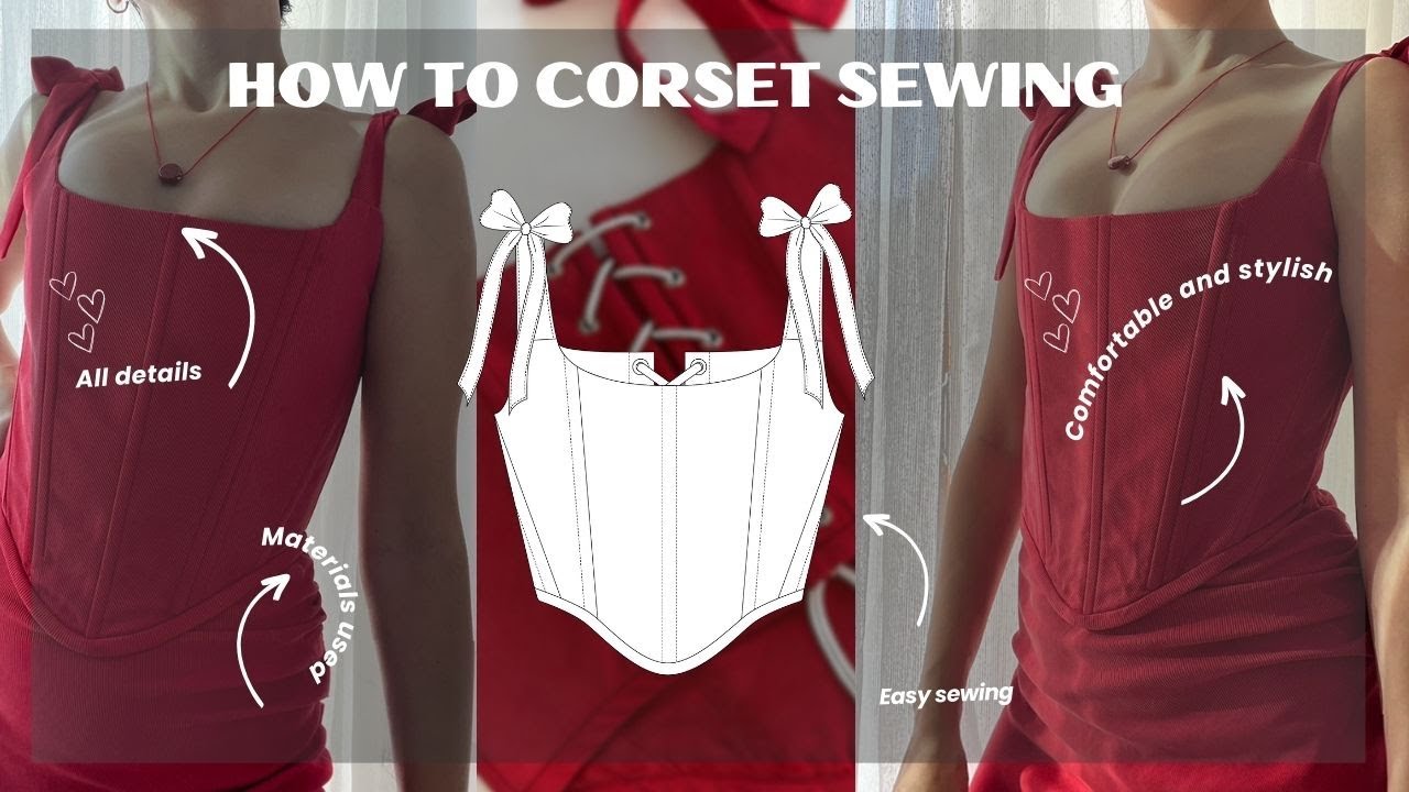 GLORIA CORSET PATTERN/HOW TO CORSET SEWING PATTERN?/ KORSE KALIBI NASIL DİKİLİR? Step-by-Step ...