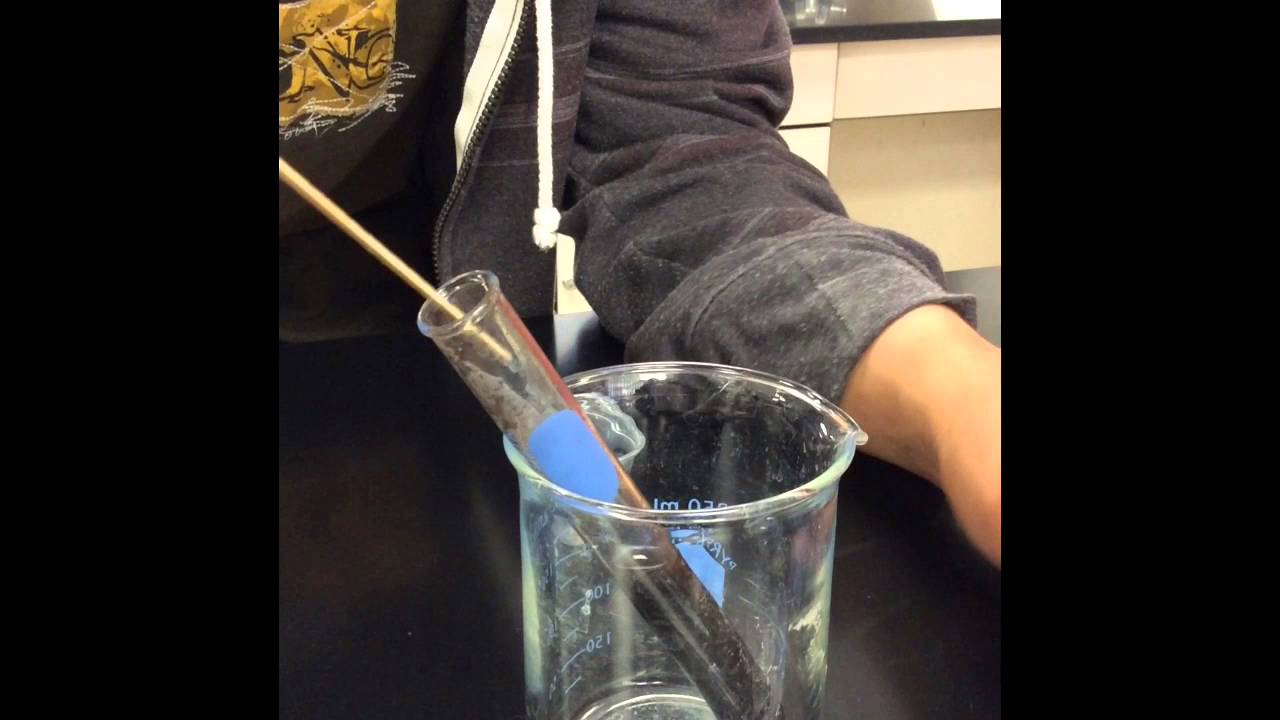 Mossy Zinc Reacts With Sulfuric Acid - YouTube