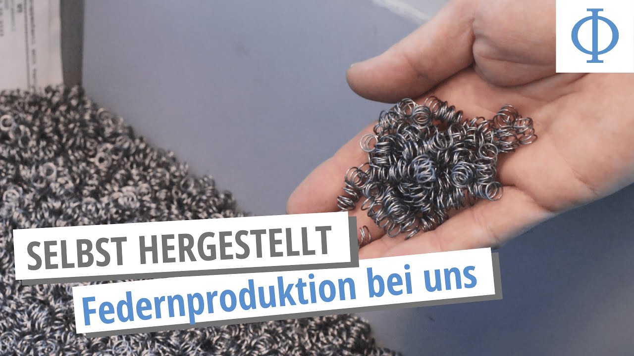 Federn selbst hergestellt l So läuft die Federnproduktion bei Kraus ...