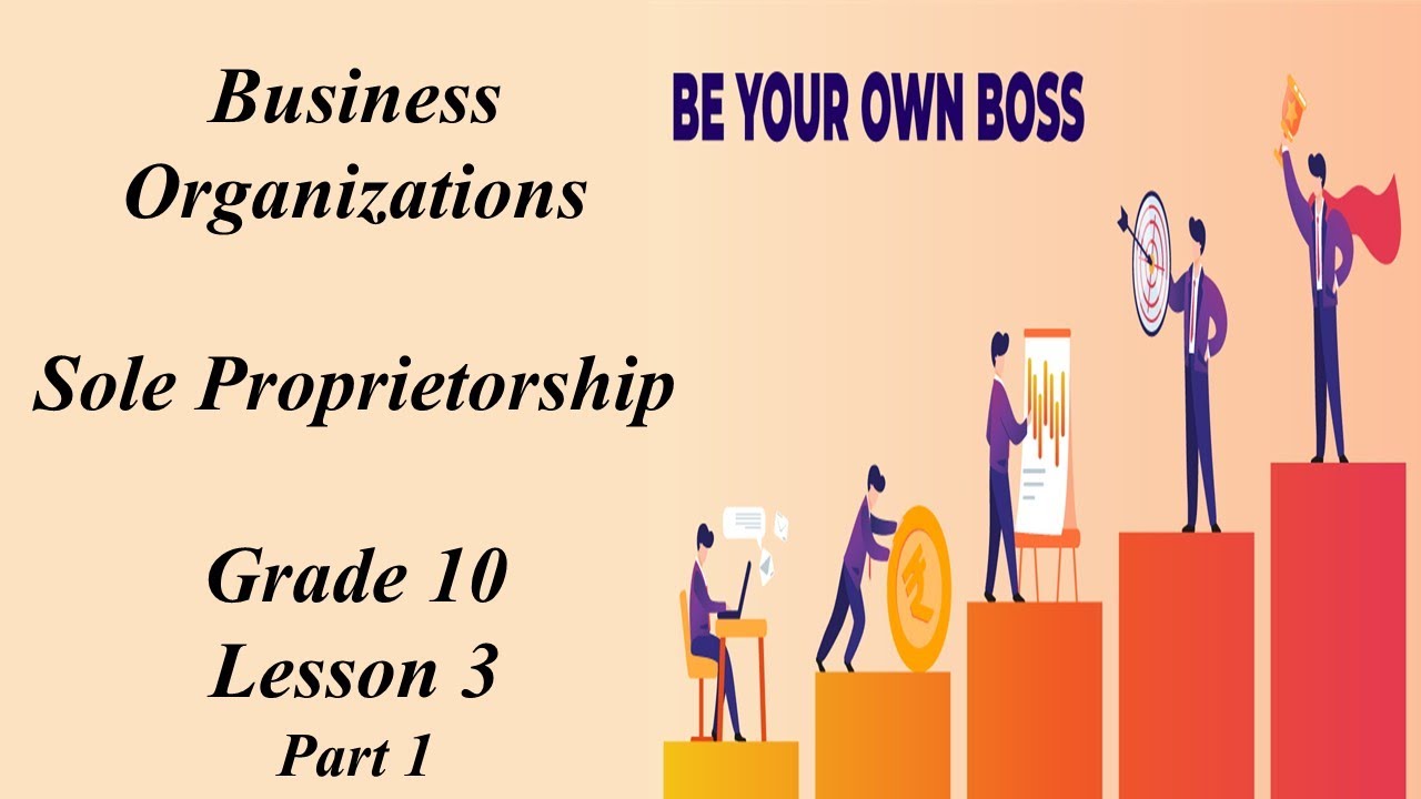Grade 10 - Business Studies and Accountancy - Lesson 3- Part 1 - Sole ...