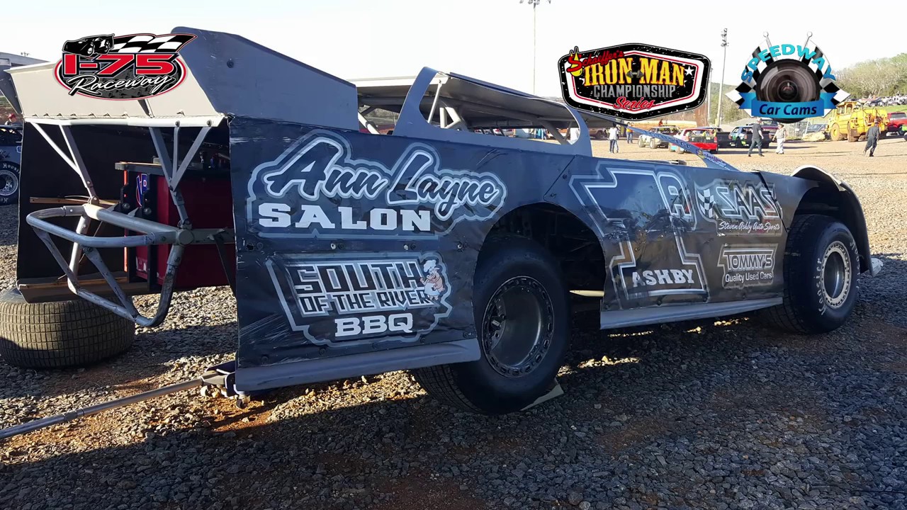 #1A Levi Ashby - Super Late Model - 4-8-17 I-75 Raceway - In-Car Camera ...