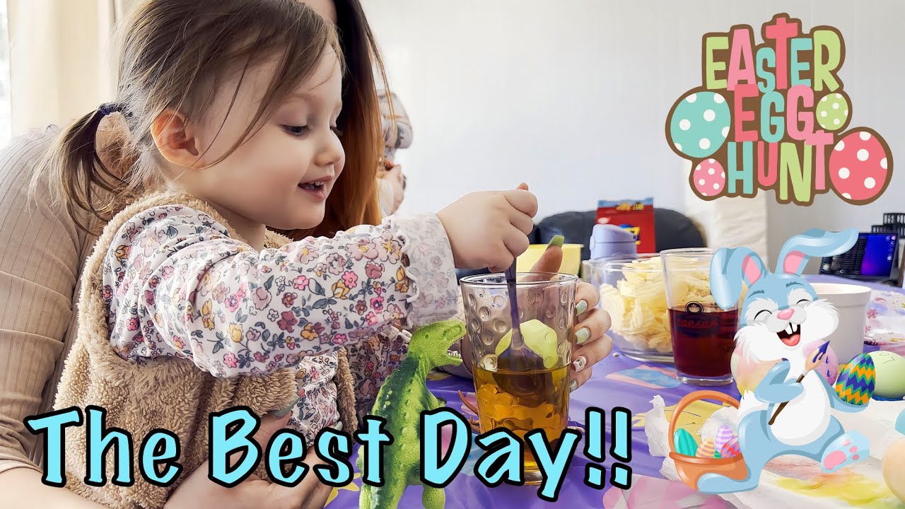 Easter Egg Painting & Hunting Chocolate!! - YouTube