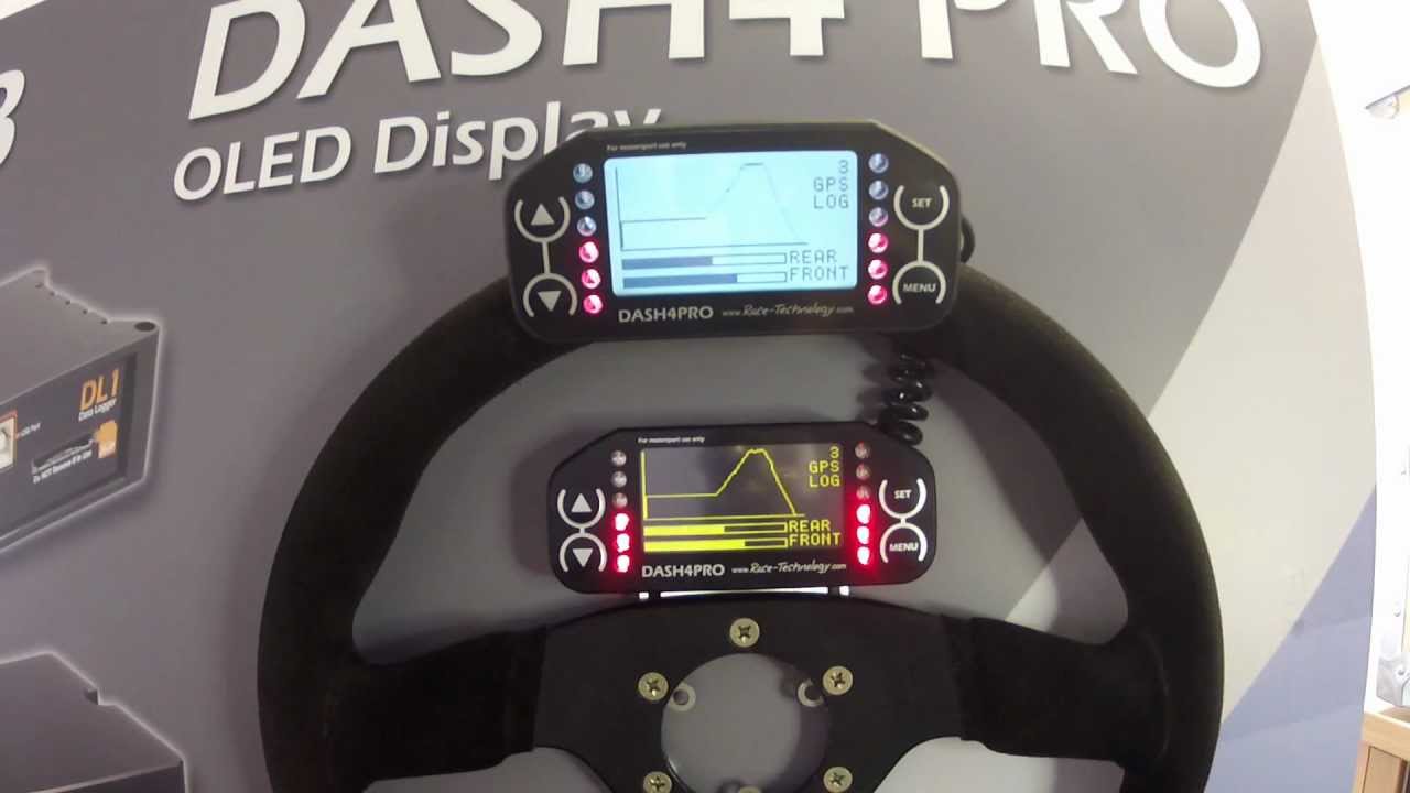 Race Technology DASH4PRO LCD or OLED - YouTube