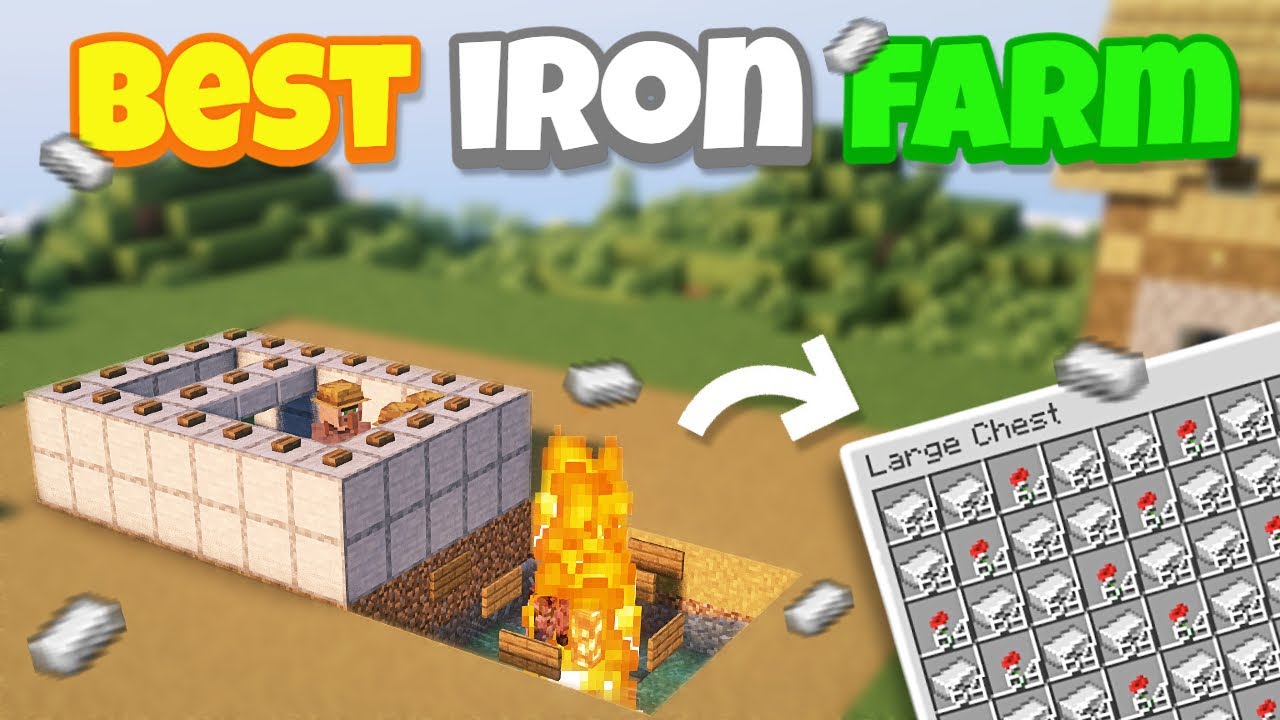 FASTEST IRON Ingot Farm in Minecraft 1.21 - 6000+ Iron per Hr - YouTube