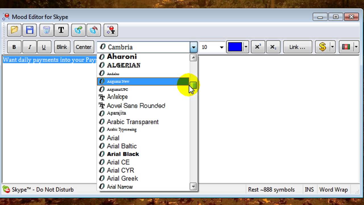 Rich Mood Editor for Skype - YouTube