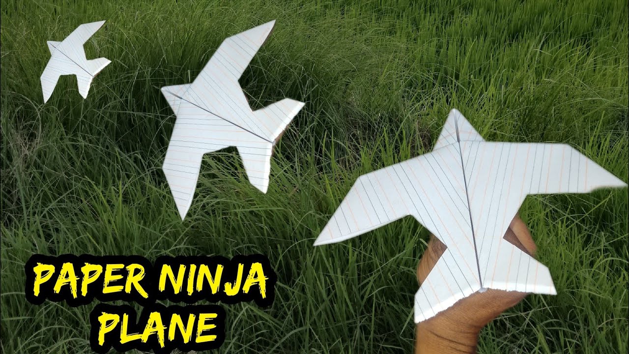 How to make paper ninja jump plane #paperplane#diy - YouTube