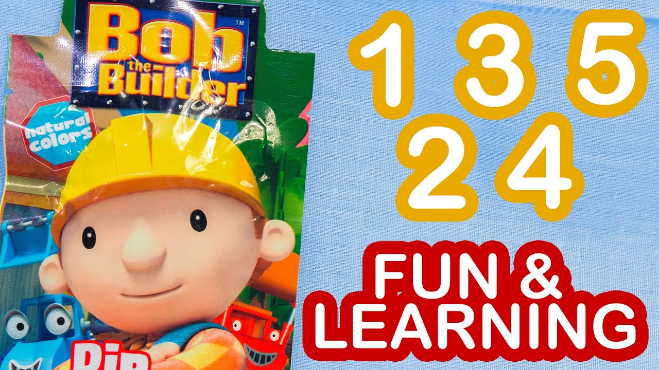 5 Bob the Builder collectible stickers - unpacking and counting - YouTube