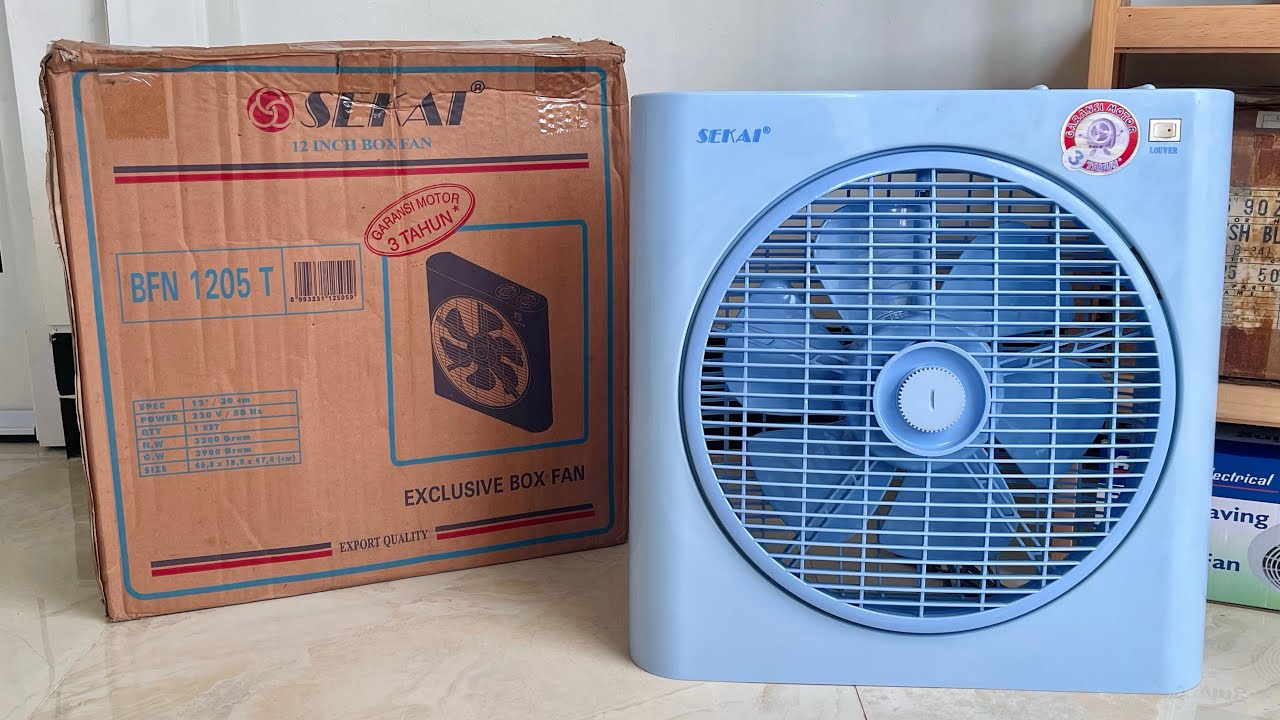 2000’s Sekai 12” Box Fan | New In Box! - YouTube