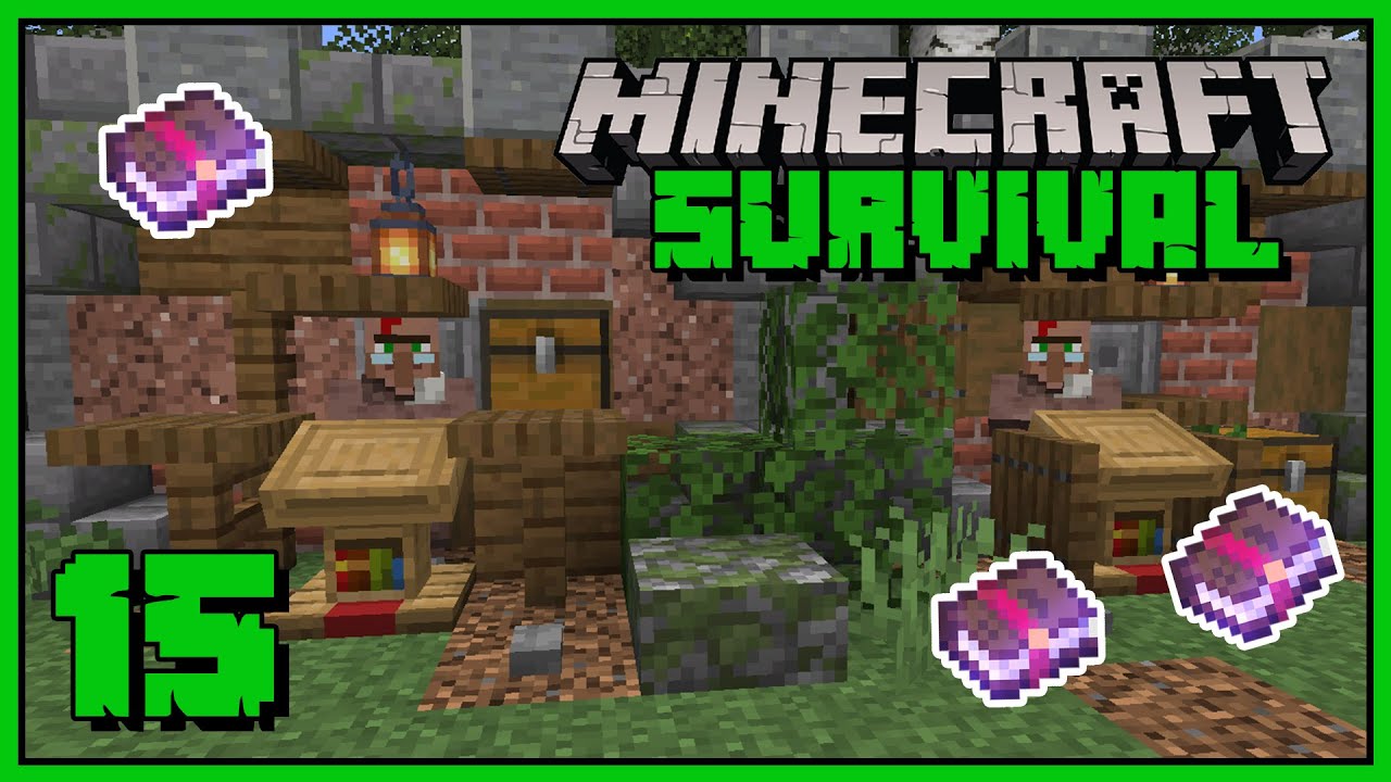 Minecraft - handel z osadnikami i mending (naprawa) | Minecraft 1.19 ...