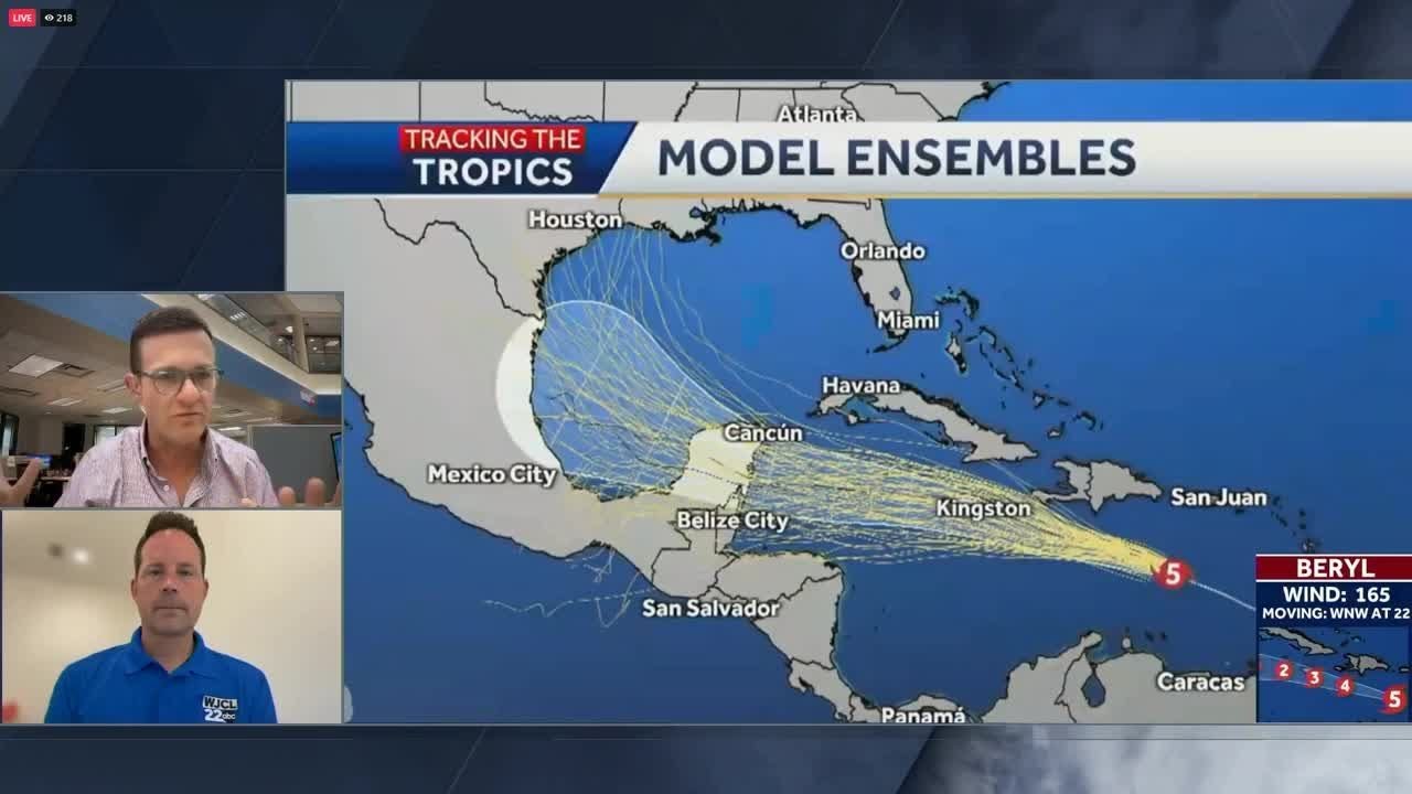 Meteorologist Eric Burris discusses Hurricane Beryl and the rest of the ...