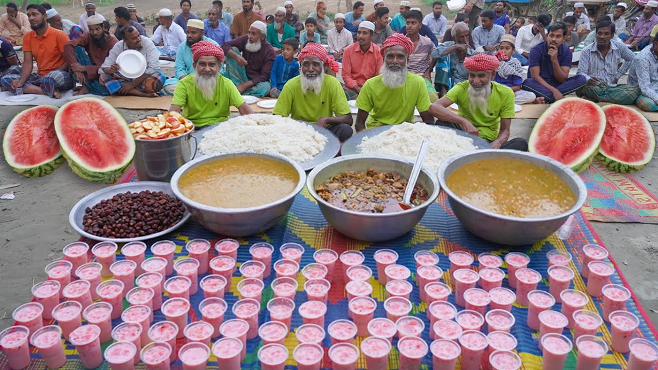 Mohabbat Shorbot & Chicken Curry with Plain Rice - Muslim Iftar Food ...