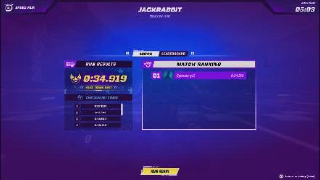 🏆Jackrabbit Speedrun World record 34.919s (First sub 35) | Rocket racing - YouTube