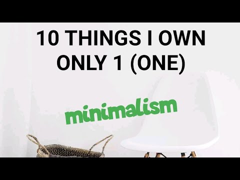 10 Things I Own Only 1 (ONE) | Minimalism Indonesia - YouTube