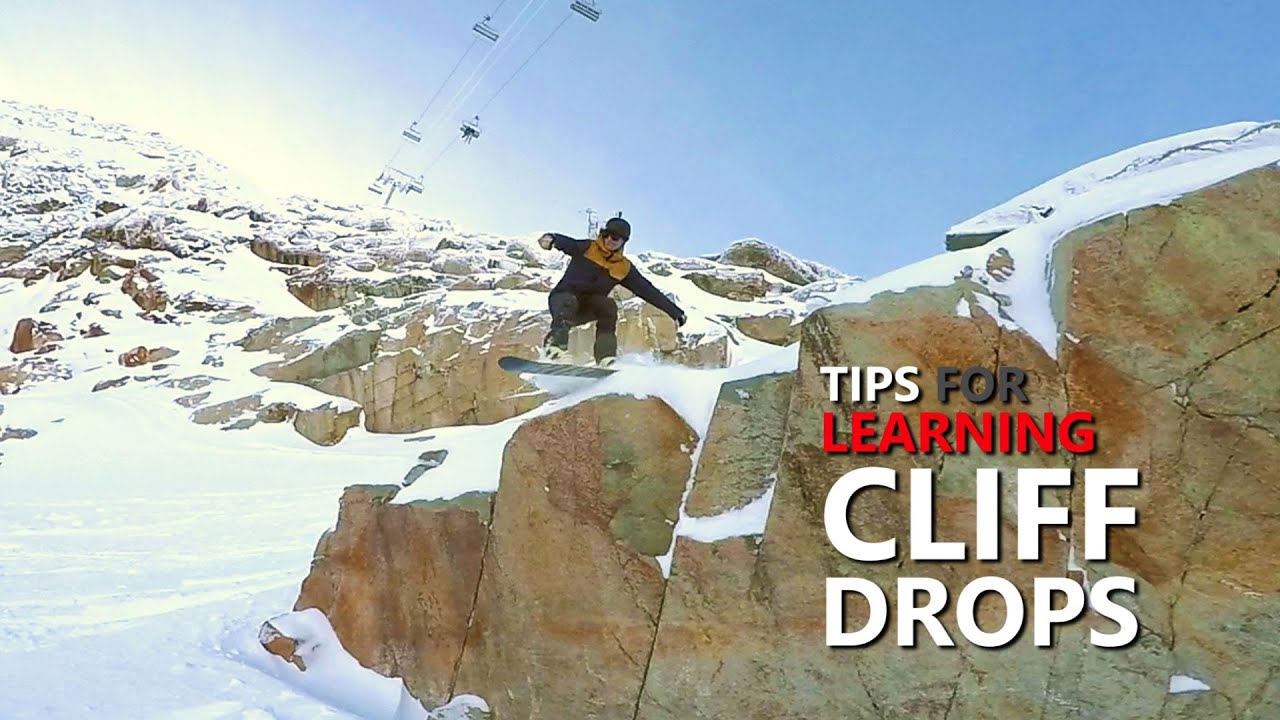 Tips for Hitting Cliff Drops Snowboarding - YouTube