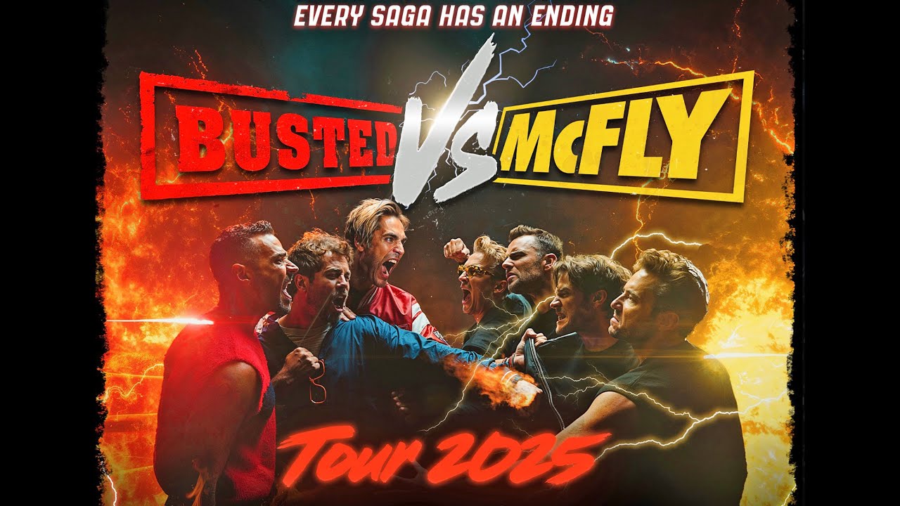 Busted Destroys McFly's Guitar in Epic O2 Showdown - YouTube
