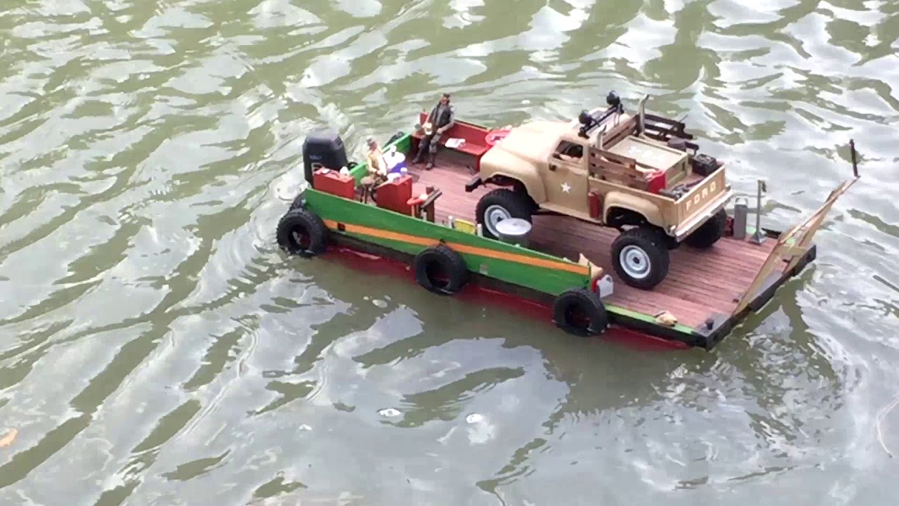 RC Barges and Tugs on Lake Bridgeland, Bridgeland, Texas - YouTube