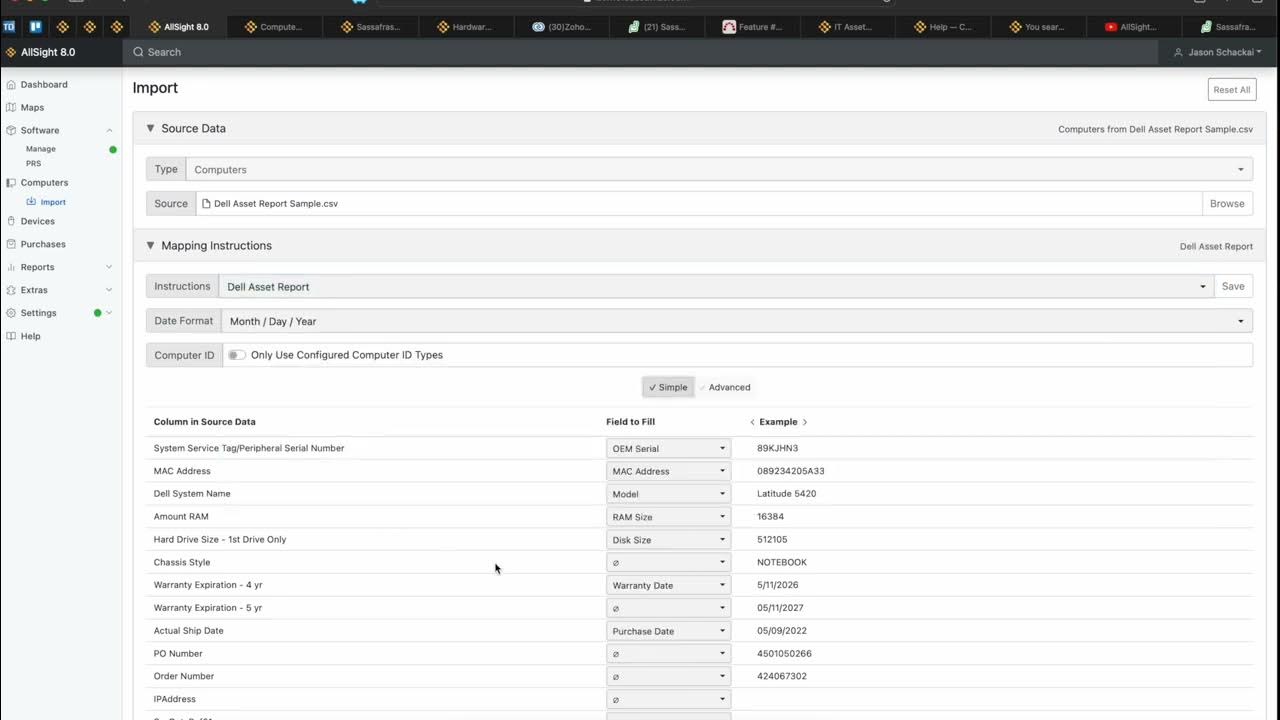 Importing Computers to AllSight via Web UI - YouTube